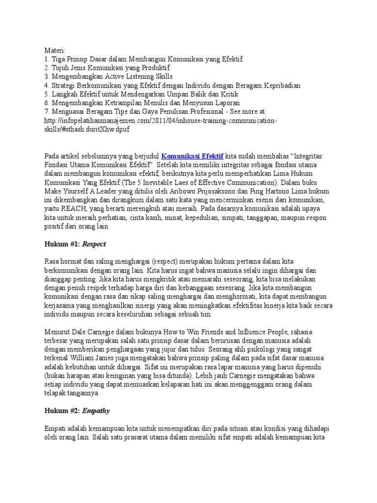 Basic Communication | PDF