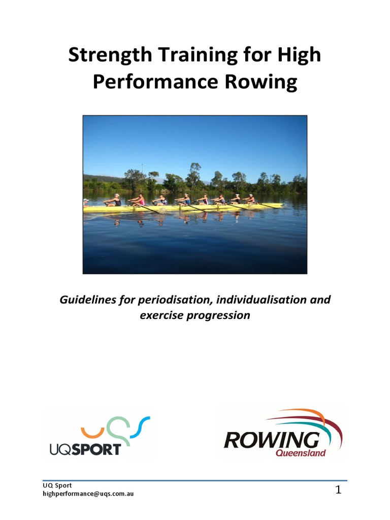 Strength Training Guidelines For Rowers PDF | PDF | Strength Training ...