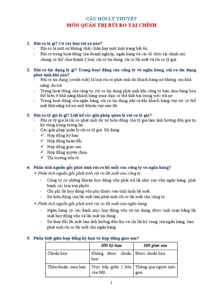 QTRRTC Cau Hoi Ly Thuyet | PDF