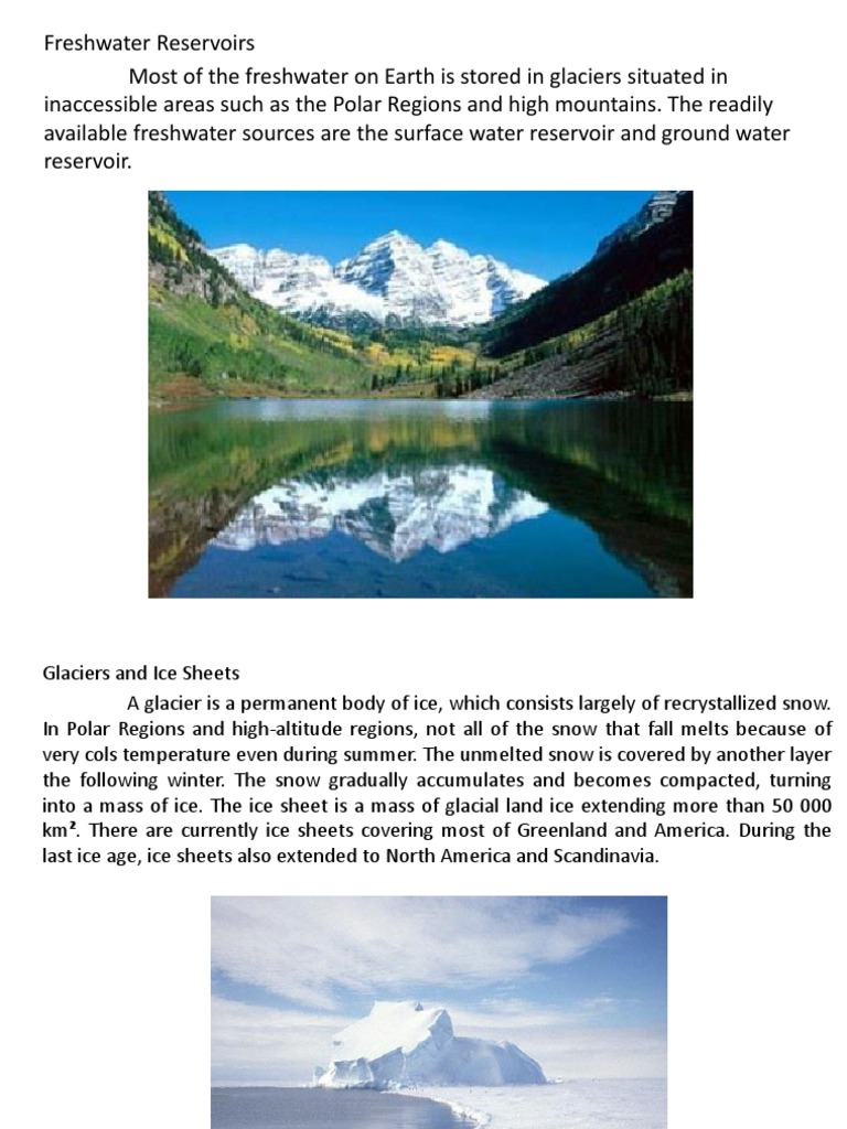 Earth Science (Fresh Water Reservoir) | PDF | Marsh | Lake