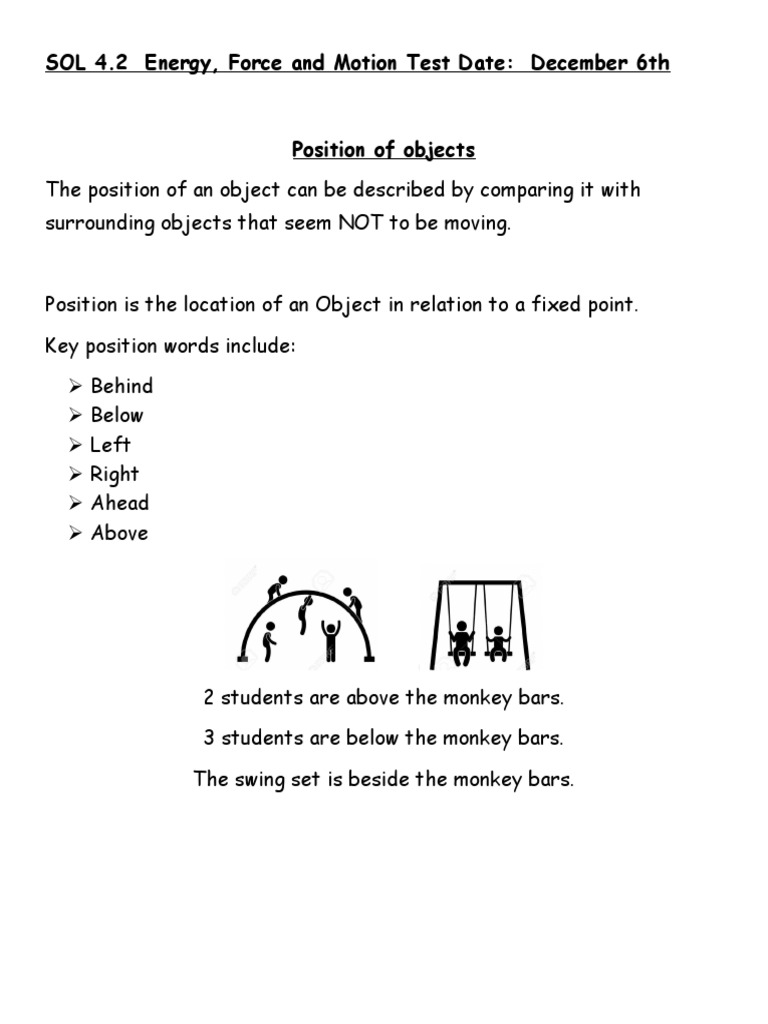 Force and Motion Study Guide | PDF | Force | Friction