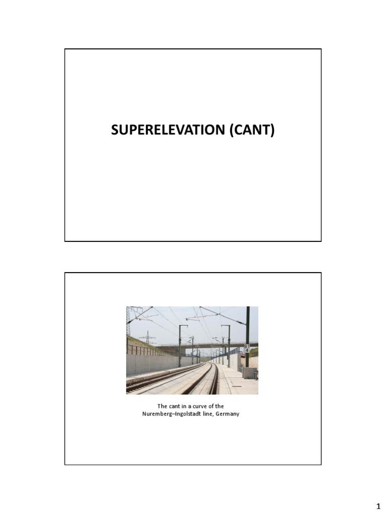 Railway Superelevation & Turnouts | PDF | Rail Infrastructure ...