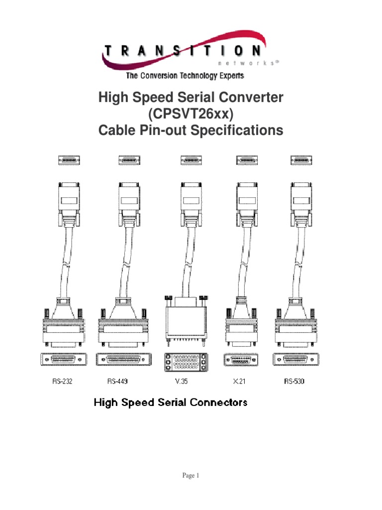 Cable Pin Out Specs | PDF | Electronics | Manufactured Goods