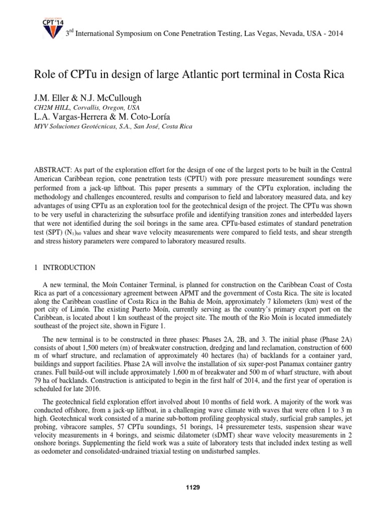 Role of CPTu | PDF | Soil Mechanics | Geotechnical Engineering