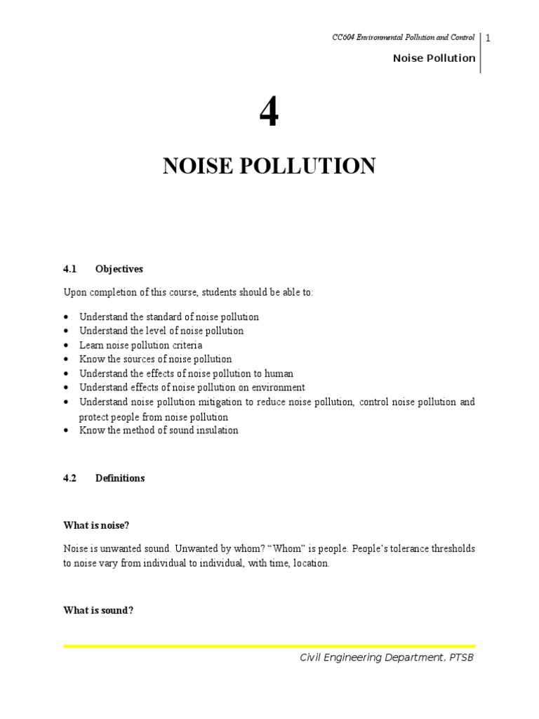 Understanding Noise Pollution: Sources, Effects, and Mitigation ...