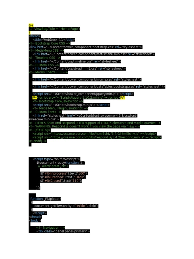 Head Title Title Link Link Link Link Link Link Script Script Script ...