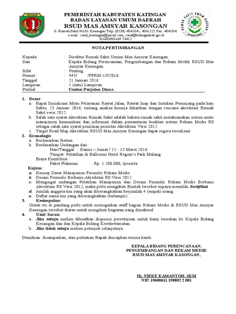 Nota Pertimbangan RM Baru | PDF