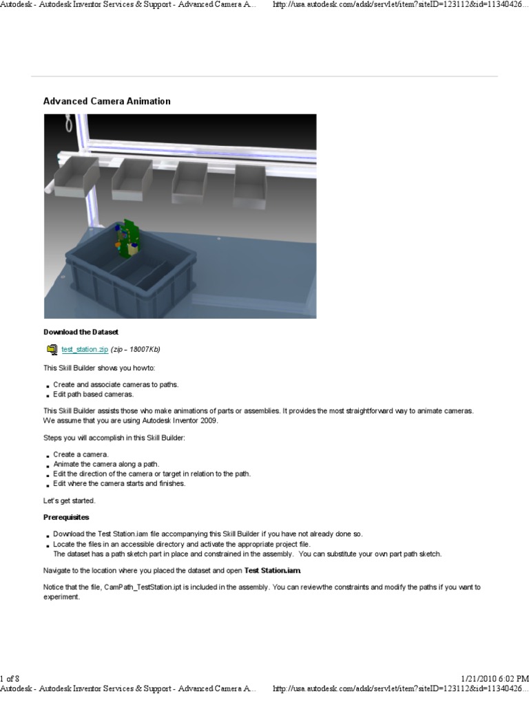 Autodesk Inventor - Advanced Camera Animation | PDF | Dialog Box | Camera