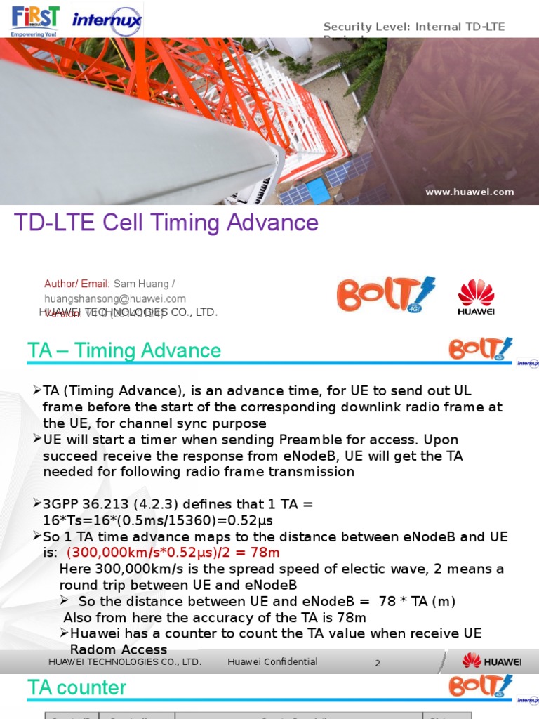 TD-LTE Cell Timing Advance | PDF | Lte (Telecommunication ...