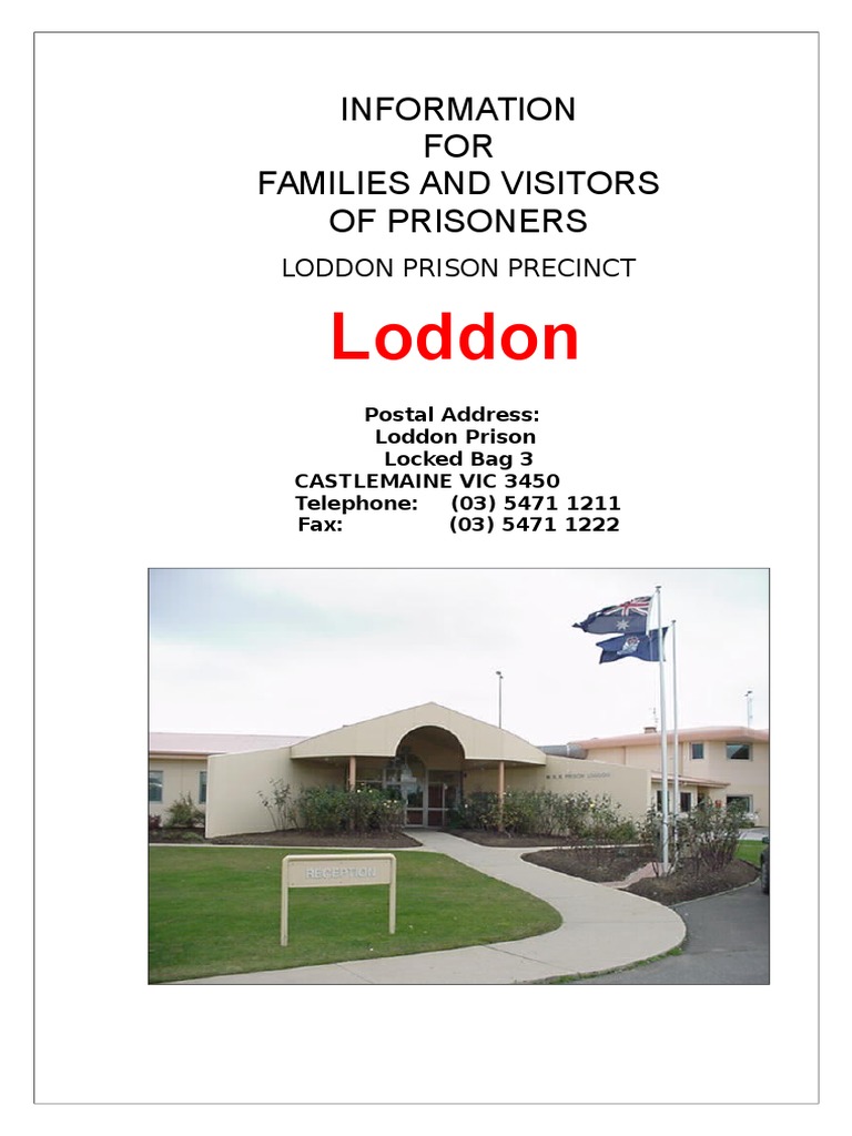 Loddon Prison Visitor Information Guide | PDF | Identity Document | Mail