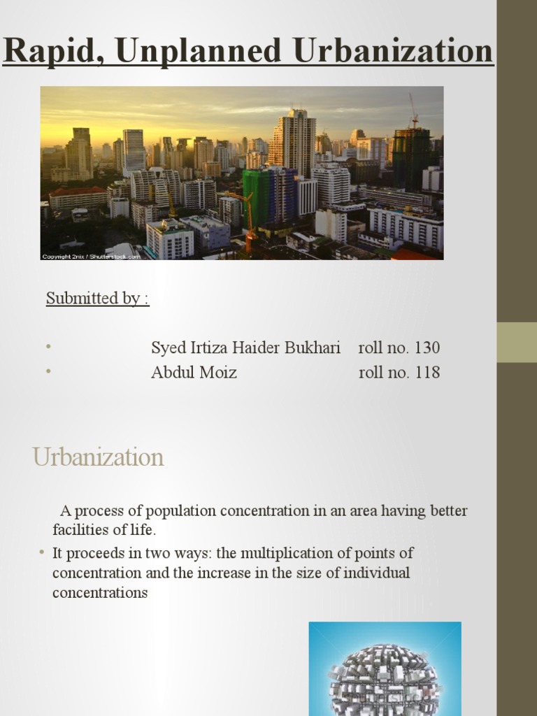 Rapid, Unplanned Urbanization | PDF | Water Pollution | Urbanization