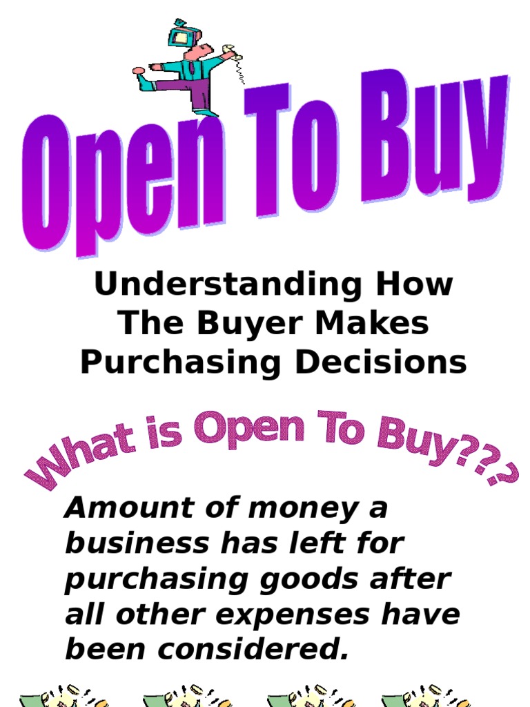 Open To Buy Step by Step | PDF