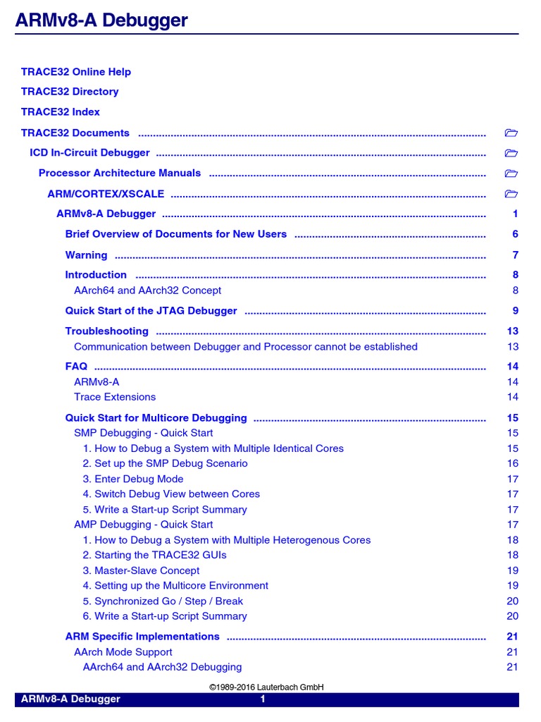Debugger Armv8a | PDF | Arm Architecture | Multi Core Processor