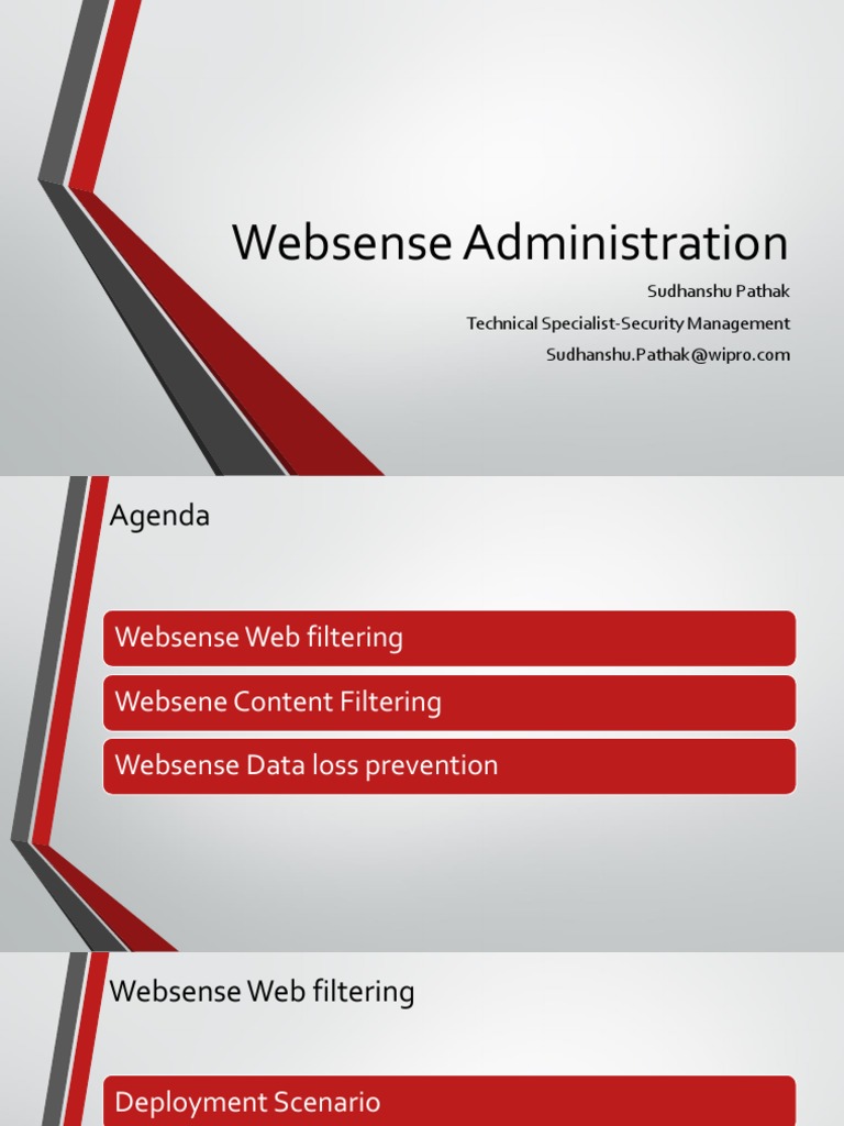 Websense Administrationv1 0 | PDF | Proxy Server | Radius