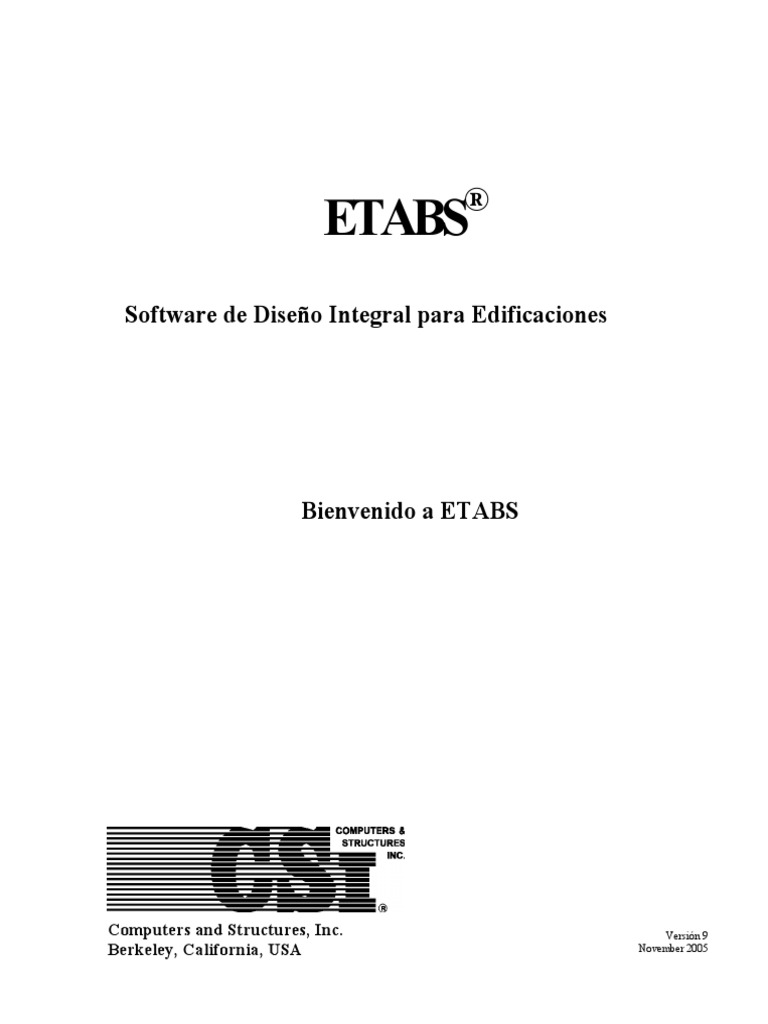 Manual ETABS 9 Español | PDF | Programa de computadora | Programación