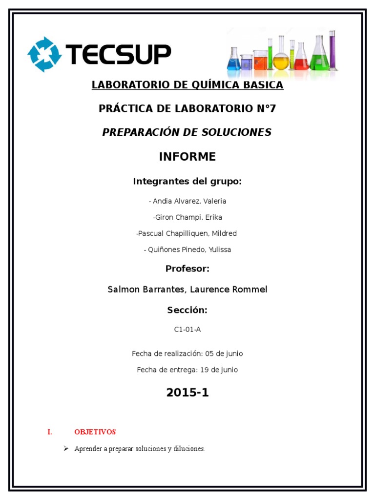 Informe de Quimica n7 | PDF | Sustancias químicas | Química