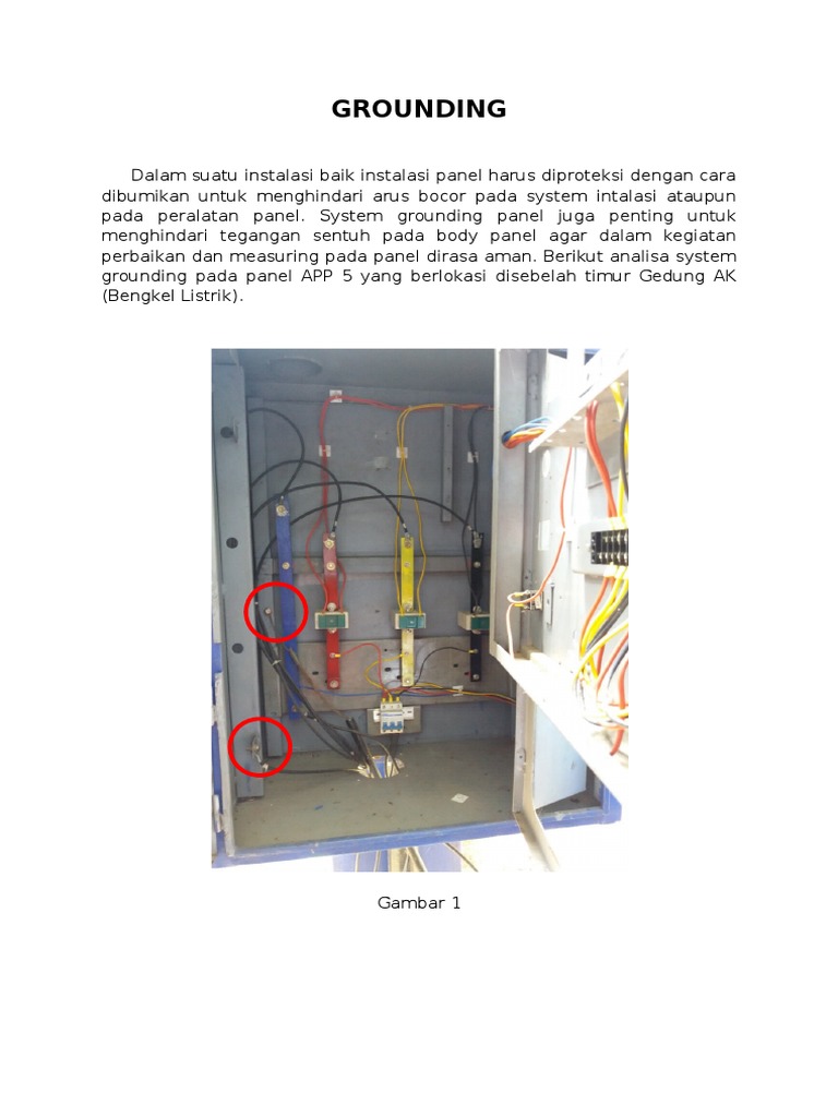 Grounding Panel App | PDF