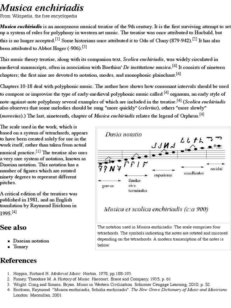Musica Enchiriadis (En) | PDF | Musicology | Music Theory