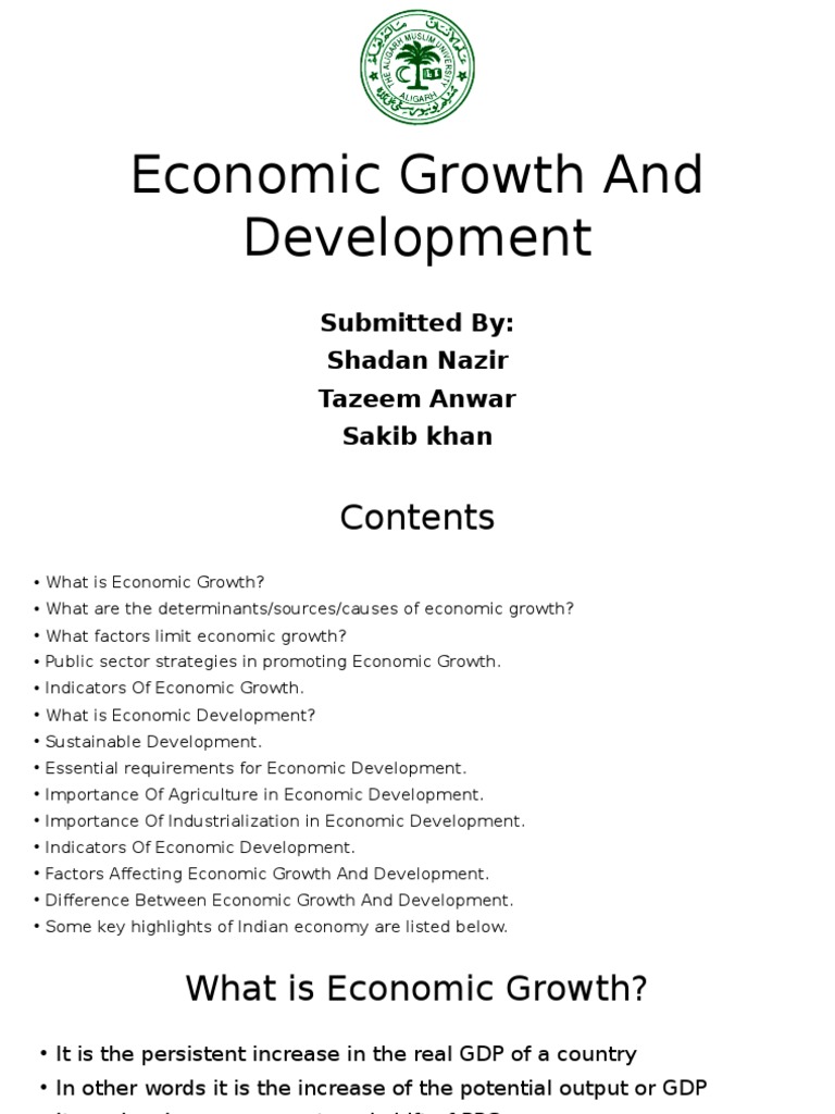 Determinants of Economic Growth | PDF | Economic Growth | Economic ...