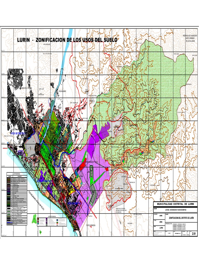 Plano de Zonificación de Lurín