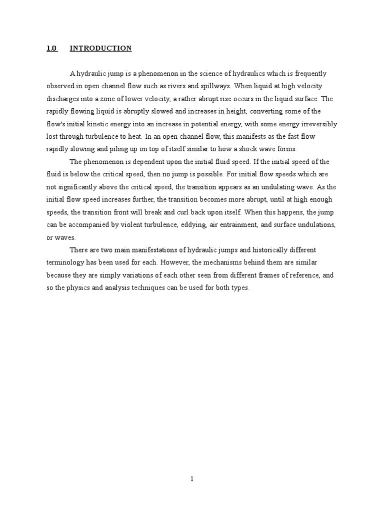 Full Report Flow in Open Channel | PDF | Fluid Dynamics | Transparent ...