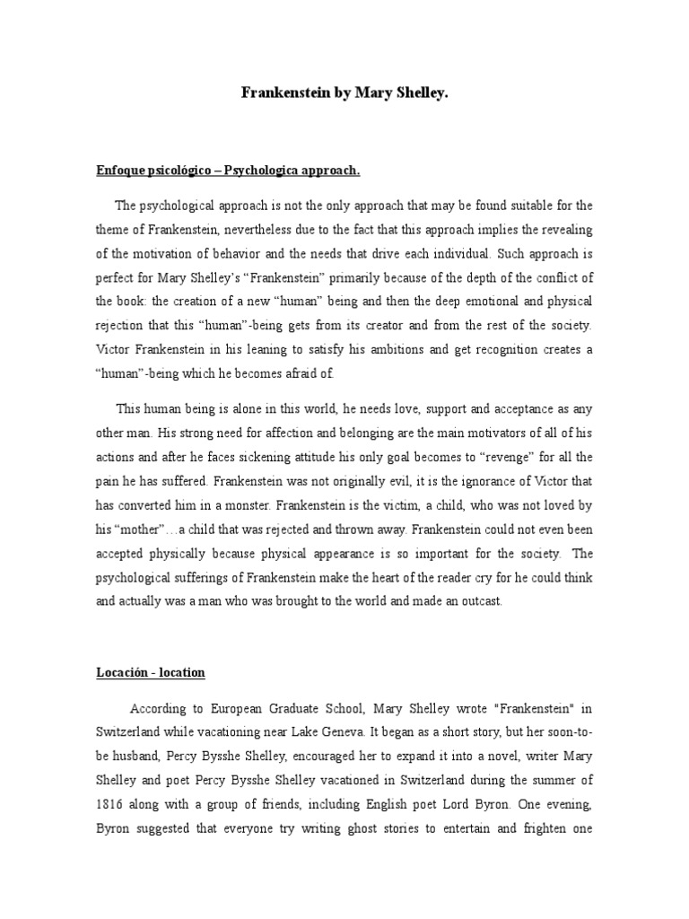 Frankenstein by Mary Shelley | Download Free PDF | Mary Shelley ...