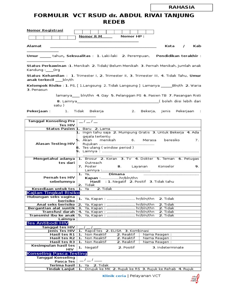 Formulir Konseling | PDF