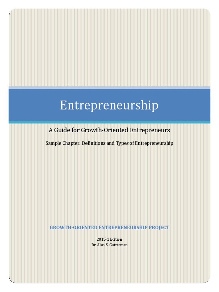 En - Definitions-Types of Entrepreneurs PDF | PDF | Entrepreneurship ...