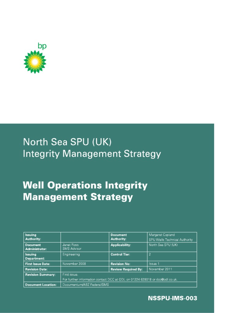Well Integrity BP | PDF