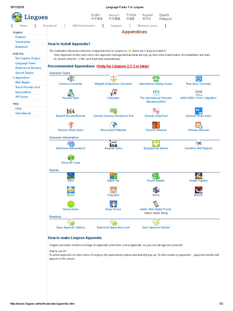Language Packs For Lingoes | PDF | Icon (Computing) | Computer File