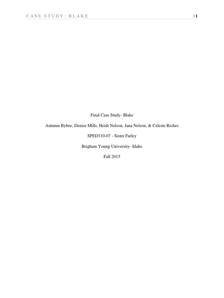 Sped 310 Final Case Study | Download Free PDF | Intellectual Giftedness ...