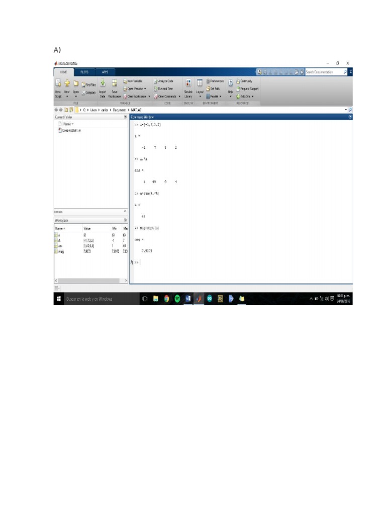 Tarea Matlab 2 | PDF