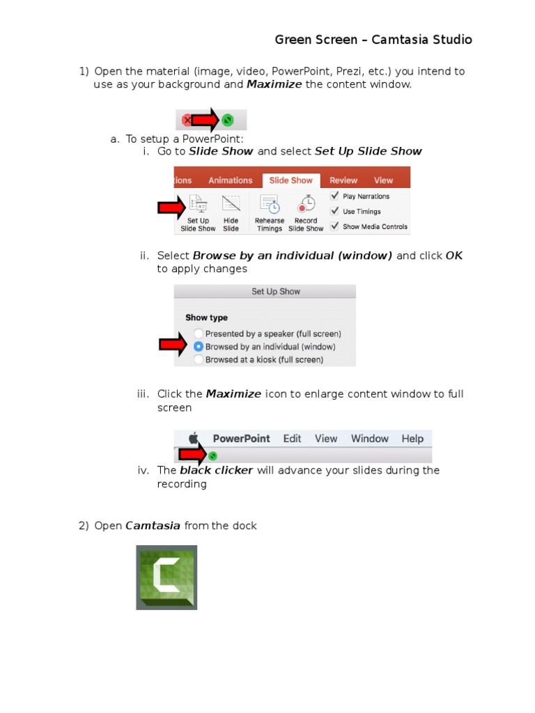 Green Screen - Camtasia | PDF