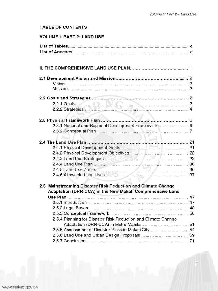 Makati Comprehensive Land Use Plan 2013-2023 (CLUP) | PDF | Quality Of ...