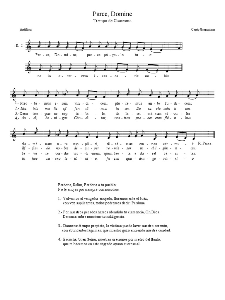 Parce Domine | PDF | Estudios de idiomas extranjeros | Religión y ...