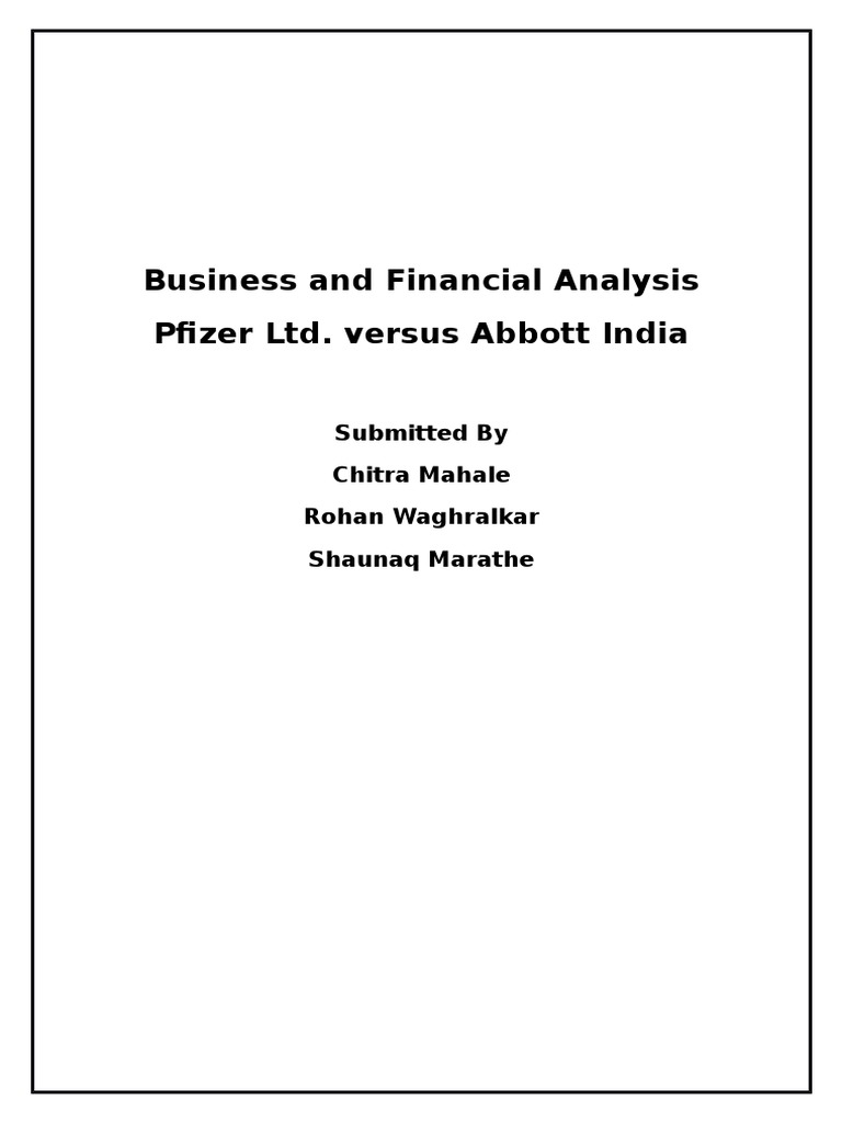 Pfizer Vs Abbot-V2 | PDF | Pharmaceutical Drug | Generic Drug