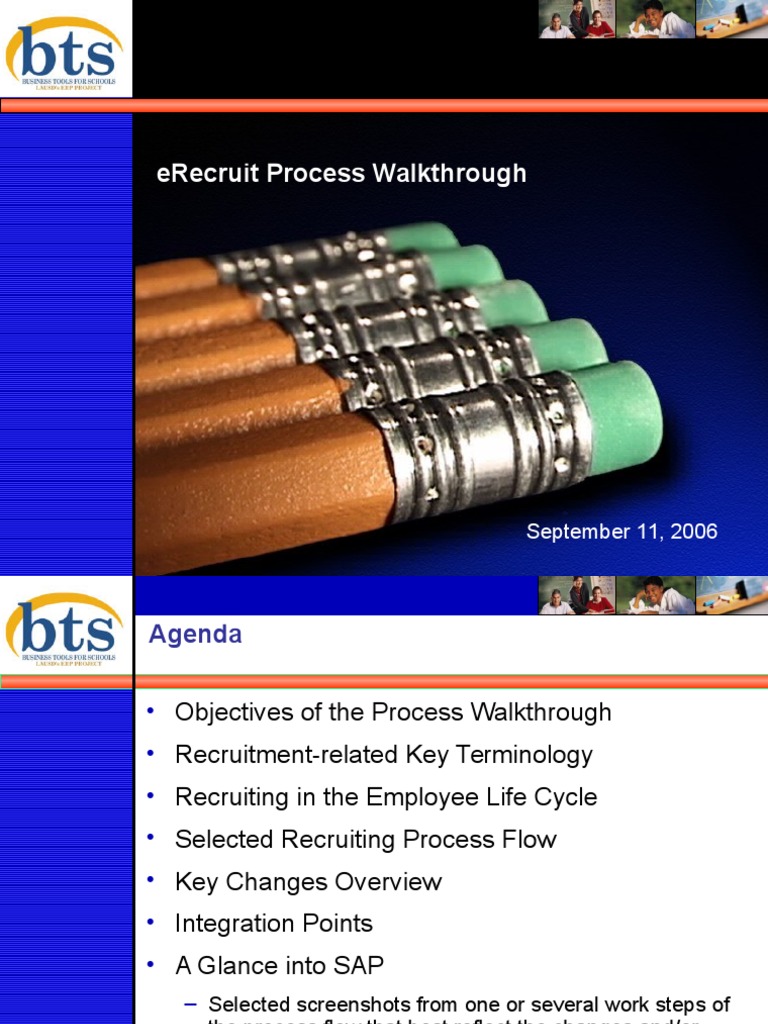 Erecruit Process Walkthrough | Download Free PDF | Recruitment | Employment