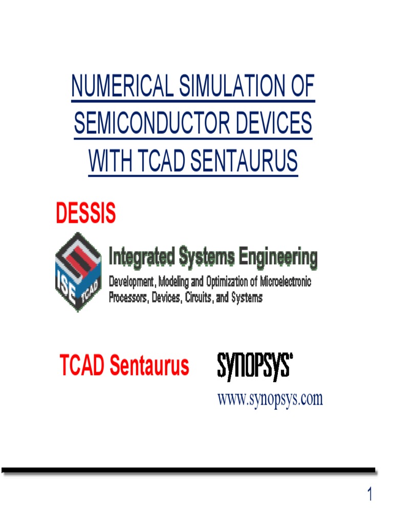 Sensori A Stato Solido LS Presentazione TCAD Sentaurus PDF | PDF ...