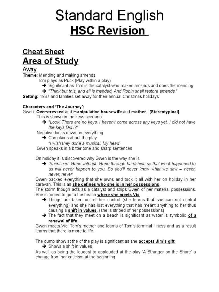 2006 English Standard Notes | Download Free PDF | Poetry | Narration