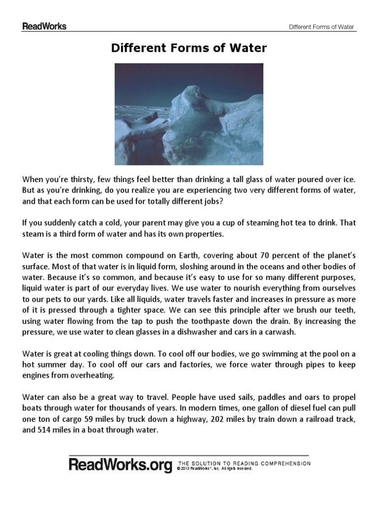 1160 Different Forms of Water | PDF | Ice | Steam