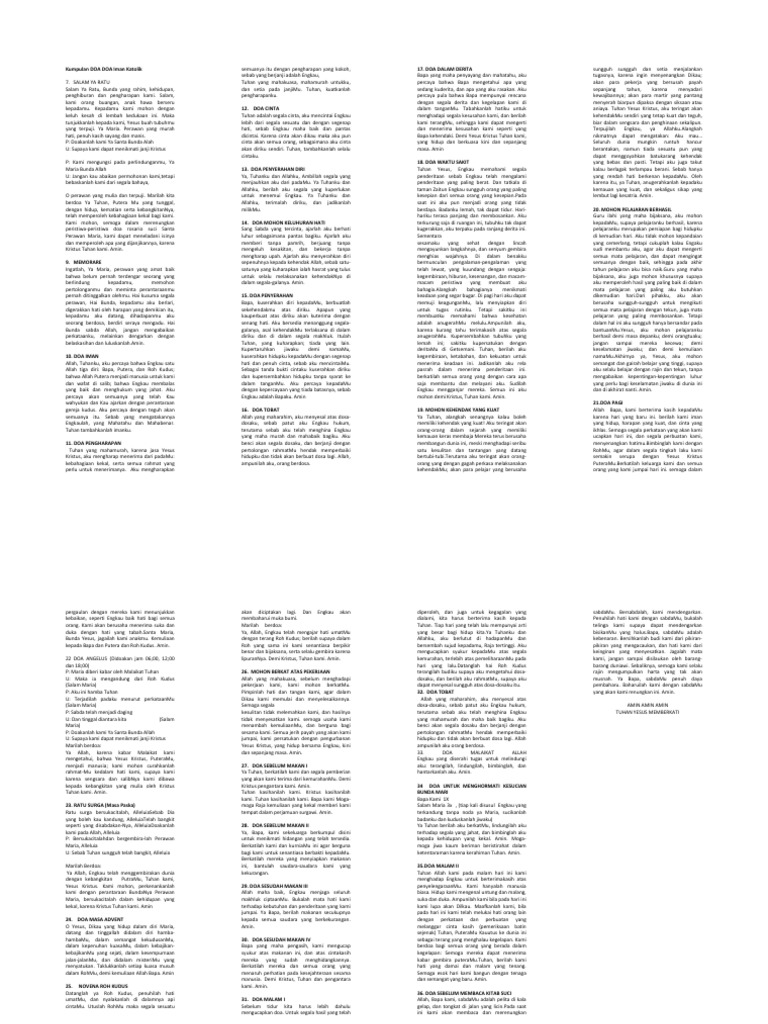 Kumpulan Doa Doa Iman Katolik Pdf