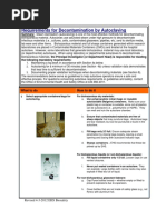 Autoclaves Standard Operating Procedure (Sop) | PDF | Steam ...