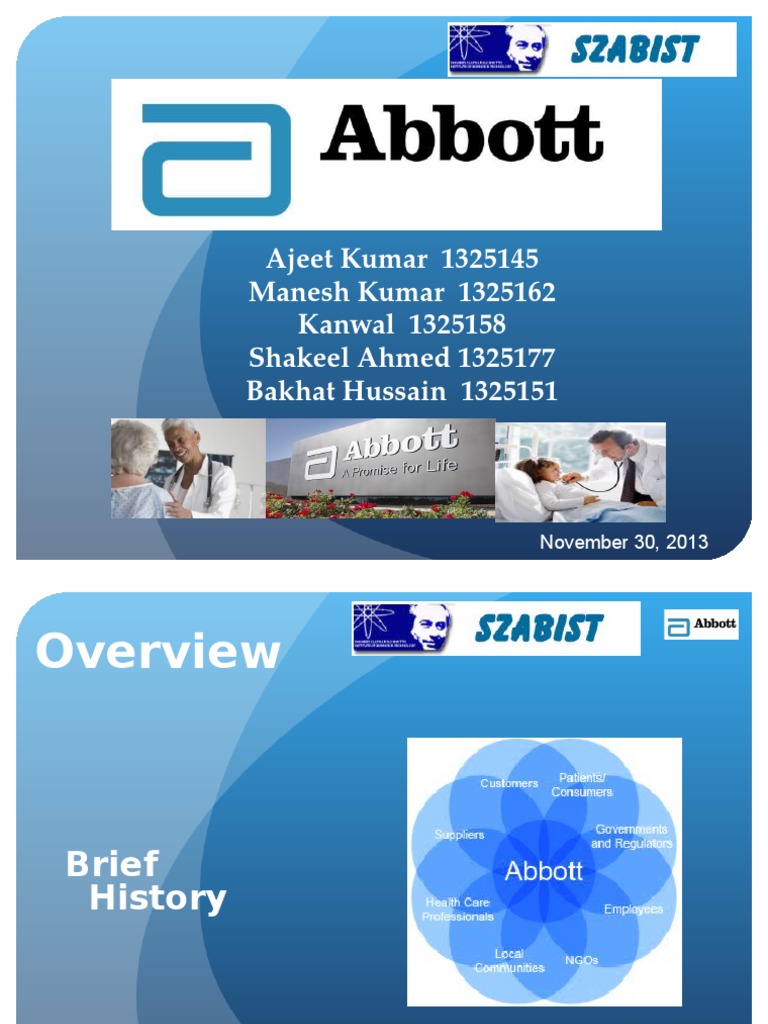 Abbot BCG | PDF | Abbott Laboratories | Swot Analysis