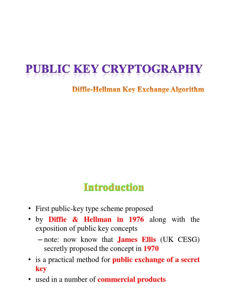Diffie Hellman Algorithm | PDF