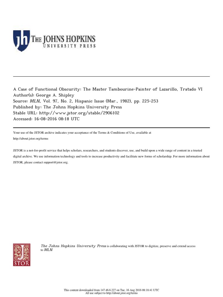 A Case of Functional Obscurity (George Shipley) | PDF