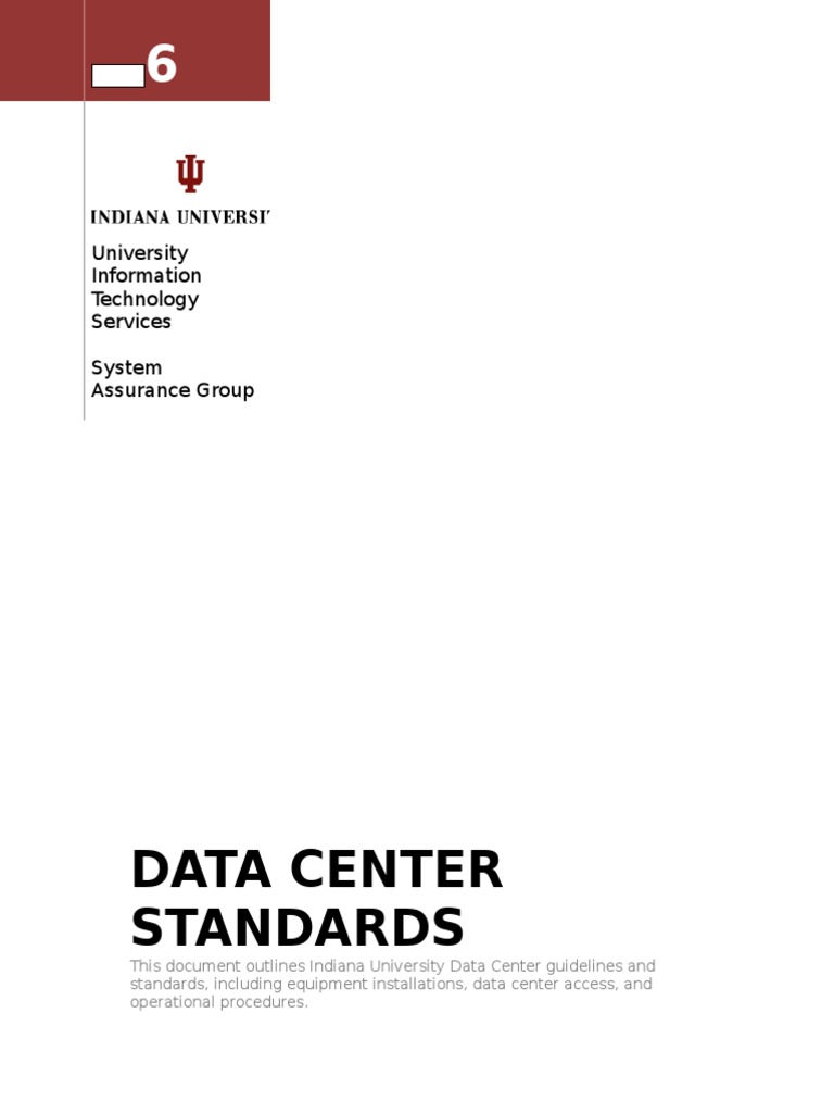 Data Center Standards | PDF | Ip Address | Computer Network