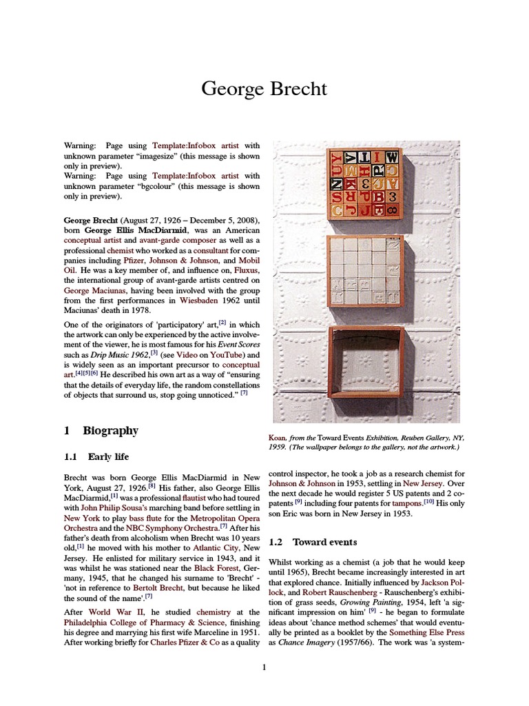 George Brecht | PDF | Modernism | Modern Art