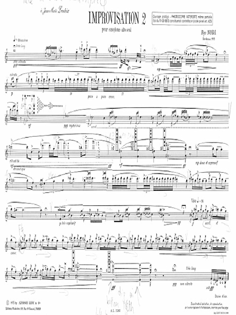 Ryo Noda, Improvisation 2 PDF | PDF