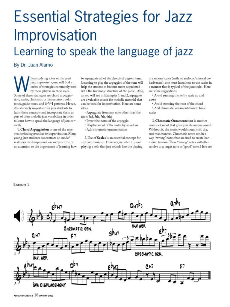 Jazz Improvisation for Students | PDF