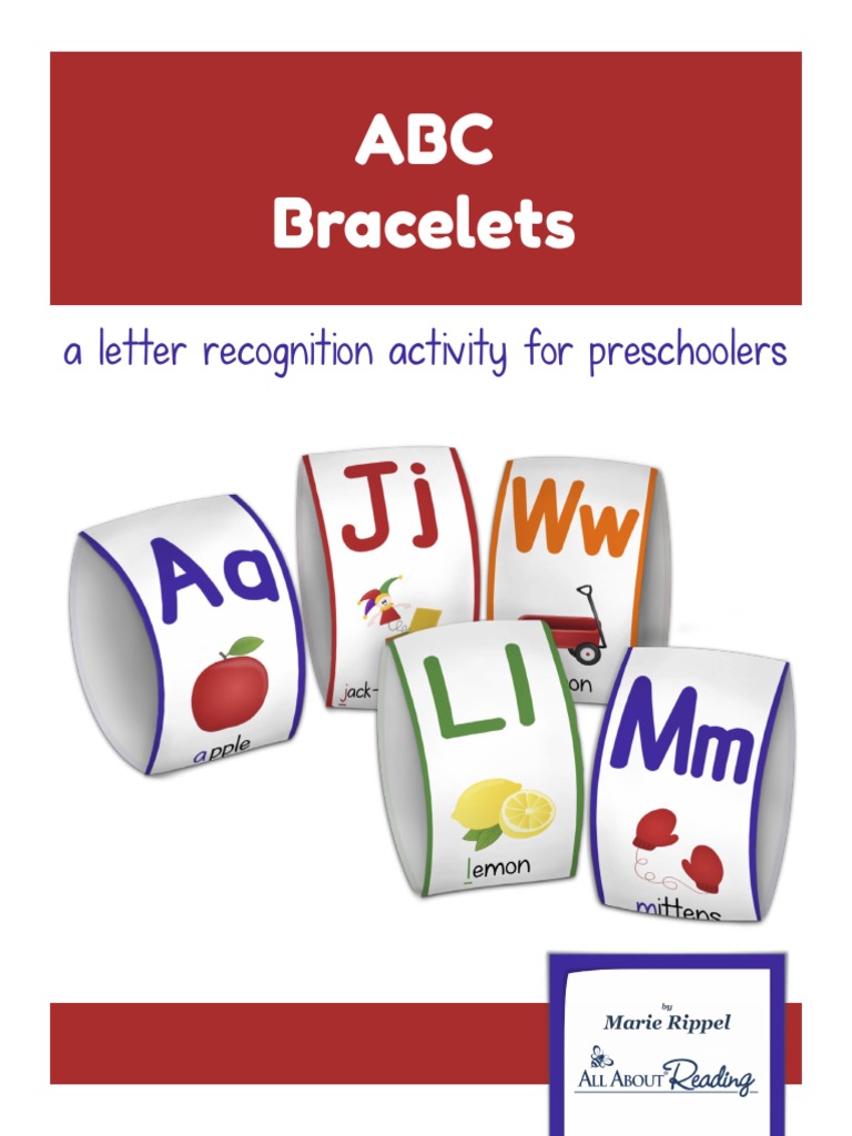 ABC Bracelets: A Letter Recognition Activity For Preschoolers | PDF